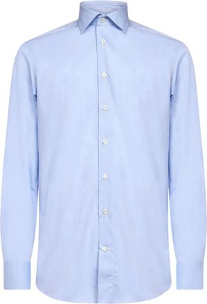 D4.0 chemise boutonnée à manches longues - Bleu