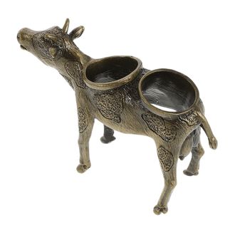 Angoily LIFKOME Moderner Flaschenverschluss Organizer Abstrakte Kuh aus Metall Vielseitiger Weinflaschenhalter und Tisch-Display f&uuml;r Flaschenstopfen Dekorativ