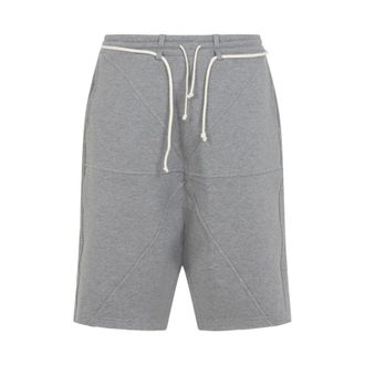 Mordecai Mordecai - Short de surv&ecirc;tement &agrave; coutures g&eacute;om&eacute;triques - Homme - Shorts - Gris - Taille: S