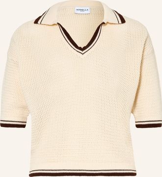 Marella Strick-Poloshirt Mlslembi weiss
