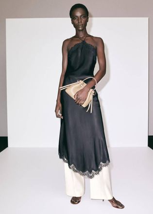 Mango Grand sac port&eacute; &eacute;paule effet cuir marron moyen - Femme - Taille unique - MANGO