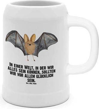 Mr. & Mrs. Panda Bierkrug Fledermaus Fl&uuml;gel - Geschenk, Kleiner, Lustige Spr&uuml;che, Ma&szlig;krug, Oktoberfest, Glaskrug, Krug