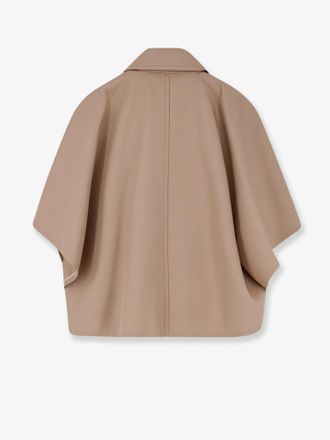 Max Mara Womens Cotton Cape Beige Jacket