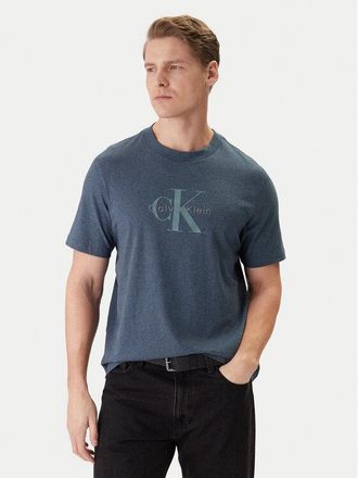 Calvin Klein Jeans T-Shirt LV04RB862G Dunkelblau Regular Fit
