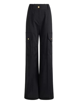 Patou Cargohose aus Gabardine - Schwarz