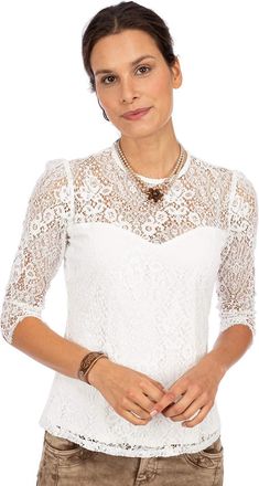 Spieth & Wensky Damen Bluse ROA Creme 36