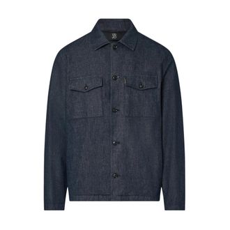 Liu Jo Denim-Overshirt mit Wollanteil - - Jackets - Herren - Blau - XL