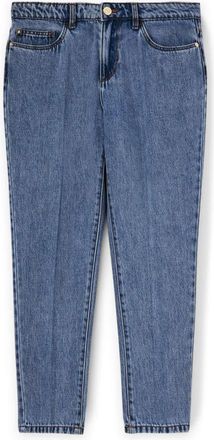 Motivi Femme, Jeans, Bleu, Taille: 34 FR Jeans Coupe Droite avec Pli Marqu&eacute;