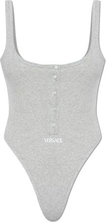 Versace Femme, Tops, Gris, Taille: 40 FR Body Bretelles