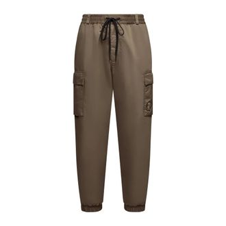 Moncler Tapered Fleece Jogginghose mit Kordelzug - - Trousers - Herren - Gr&uuml;n - L
