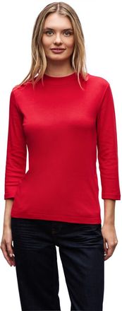 Street One Damen 3227869 Basic Turtleneck Shirt, Racing red, 42