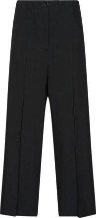 Elena Miro Femme, Pantalons, Noir, Taille: 42 FR Pantalon Large &agrave; Pli Press&eacute;