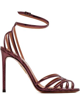 Aquazzura Sandalen mit Riemen 105mm - Rot