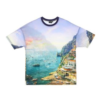 Dolly Noire Homme, Tops, Multicolore, Taille: M Amalfi Coast Tee White/Multi