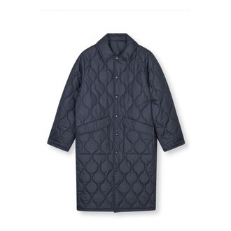 Mads Norgaard Steppjacke Parisian Night - - Coats - Damen - Blau - S
