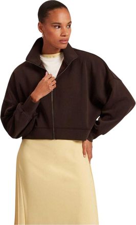 Ted Baker Jacke f&uuml;r Damen, Weiter Stehkragen, Leger (Dunkelbraun)