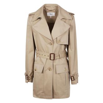 Chloé Damen, Mäntel, Beige, SGröße