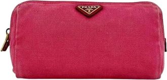 Prada Pre-owned Vintage Pouch - Femme - Pre-owned - Rose - Taille: ONE Size