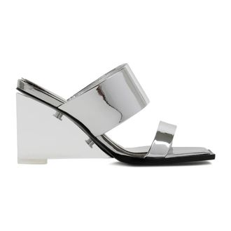 Alexander McQueen Mirror Sandalen - - Shoes - Damen - Grau - 37 EU