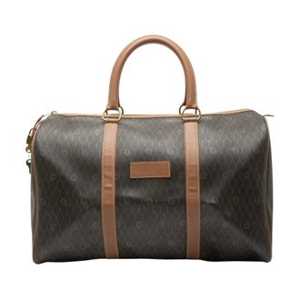 Dior Sac de voyage imprim&eacute; doccasion - Femme - Pre-owned - Brun - Taille: ONE Size