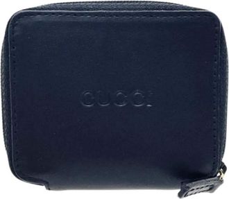 Gucci unisex, Pre-owned, Noir, Taille: ONE Size Portefeuille en cuir vintage Pre-owned