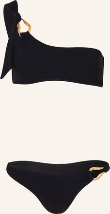Zimmermann One-Shoulder-Bikini Roselight schwarz