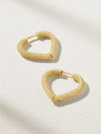 Carolina Bucci Cuore Huggy Creolen Aus 18 Karat Gold