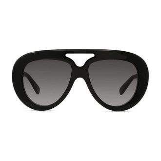 Loewe Curvy Lw40144U Oversize Aviator Sonnenbrille - - Accessories - Damen - Schwarzk - ONE SIZE