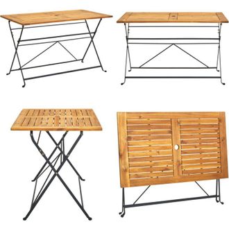 vidaXL Klappbarer Gartentisch 120x70x74 cm Massivholz Akazie - Gartenm&ouml;bel - Esstisch - Akazienholz - Gartenparty - Outdoor M&ouml;bel - Home & Living