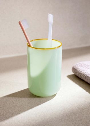 Mango Gobelet salle de bain color&eacute; en borosilicate vert menthe - Home - Taille unique - MANGO HOME