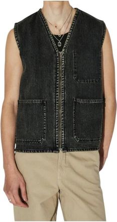 Dr. Denim Homme, Vestes, Noir, Taille: L Enver Worker Vest