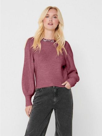Only Strickpullover ONLELSA L/S PULLOVER KNT NOOS Materialmix, regular fit