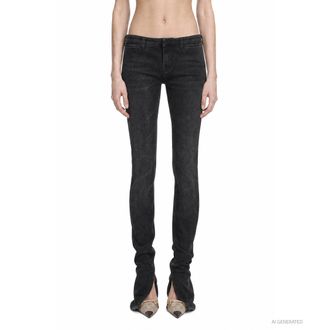 Gucci Fitted Stretch Cotton Denim Pants