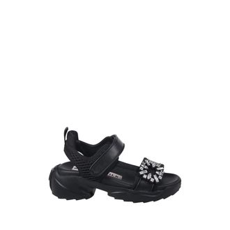 Roger Vivier Viv On The Run Strass B Sandal - - Shoes - Damen - Schwarzk - 38 EU