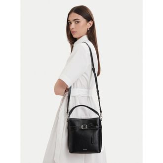 Calvin Klein Handtasche Calvin Klein Buckle Mini Bucket Crossbody LV04F3550G Schwarz