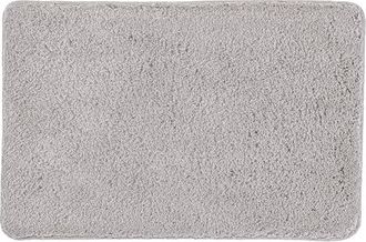 Kleine Wolke Badteppich Scott mit 50 x 40 cm in Silbergrau aus 100% Polyester