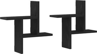 Generic Wandregale 2 St&uuml;ck, Holzwerkstoff-Aufbewahrung, Stilvolles Schwebendes Wandregal f&uuml;r Wohnzimmer, Schlafzimmer und Heimb&uuml;ro (38 x 12 x 38 cm)