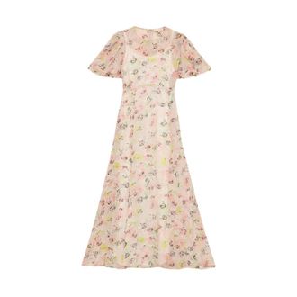 By Ti Mo BY Timo, Femme, Robes, Multicolore, Taille: 38 FR Robe Midi en Mousseline Élégante