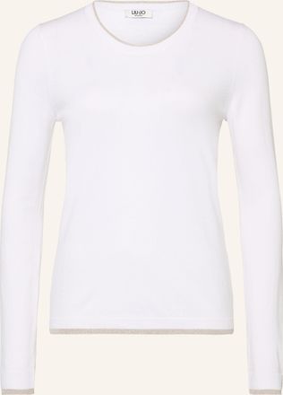 Liu Jo Liu Jo Pullover Mit Glitzergarn weiss