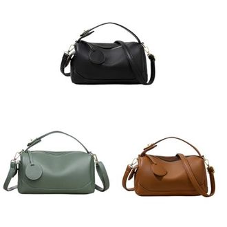 Generic Kexpery Sac &agrave; bandouli&egrave;re en cuir synth&eacute;tique PU pour femmes, grand sac &eacute;l&eacute;gant style Boston avec fermeture &eacute;clair, pour &eacute;cole