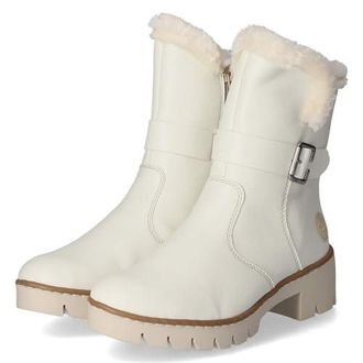 Rieker Bottes tendance X5774 pour femme, Blanc., 40 EU