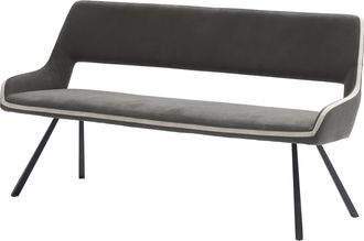 Fredriks home24 Polsterbank Penelopa 175cm Grau/Dunkelgrau