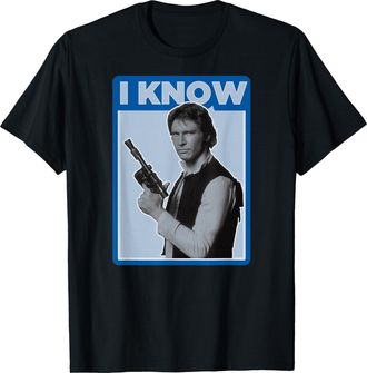 Star Wars Han Solo I Know Side Portrait T-Shirt