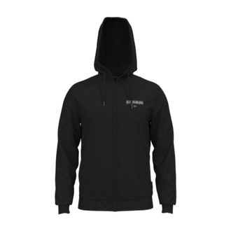Napapijri Schwarzer Hoodie mit durchgehendem Rei&szlig;verschluss und Flaggenlogo - - Sweatshirts & Hoodies - Herren - Schwarzk - XL