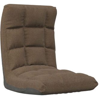 vidaXL Vidaxl - Bodenstuhl Faltbar Braun Stoff