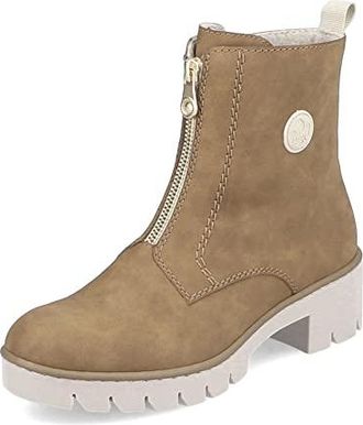 Rieker Femme Bottines X5754, Dame Bottines,Demi-Bottes,Bottines,fourr&eacute;s,Bottes dhiver,Marron (Braun / 24),41 EU / 7.5 UK