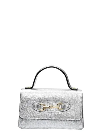 Isabella Rhea Silber Rindsledertasche