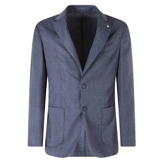 L.B.M. 1911 L.b.m. 1911, Homme, Vestes, Bleu, Taille: 2XL Tinto Capo Spinato 1 Petto