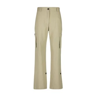 Ferragamo Silk Blend Cargo Hosen - - Trousers - Damen - Beige - XS