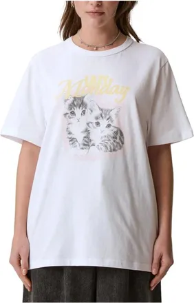 des petit hauts Femme, Tops, Blanc, Taille: 36 FR T-shirt oversize